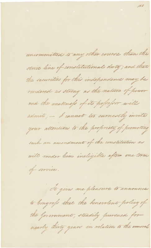 President Andrew Jackson's Message to Congress "On Indian Removal ...